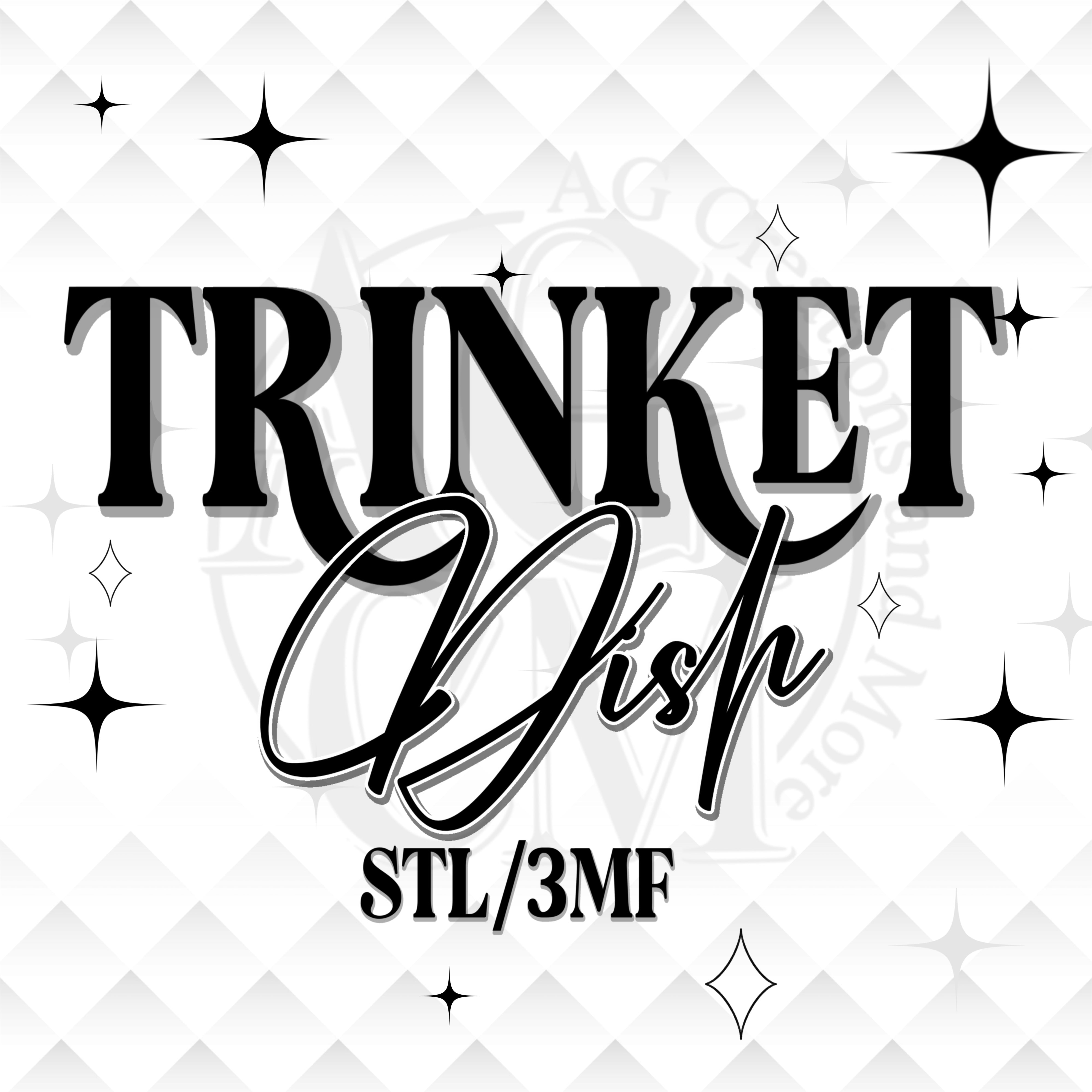 3D Trinket Dish STL/ 3MF – AG Creations and more